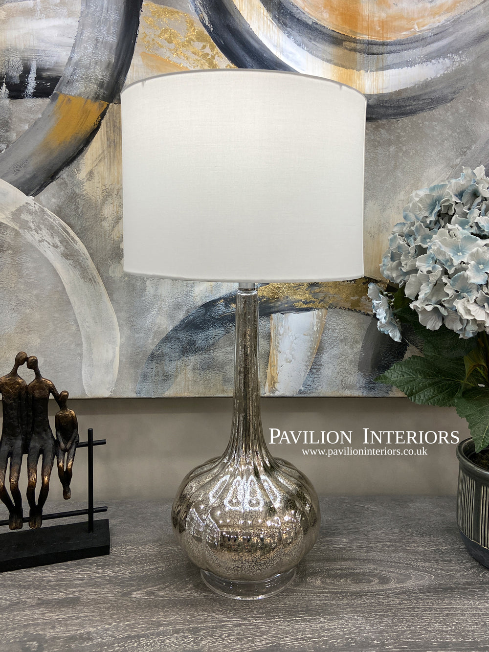 Mercury Glass Lamp